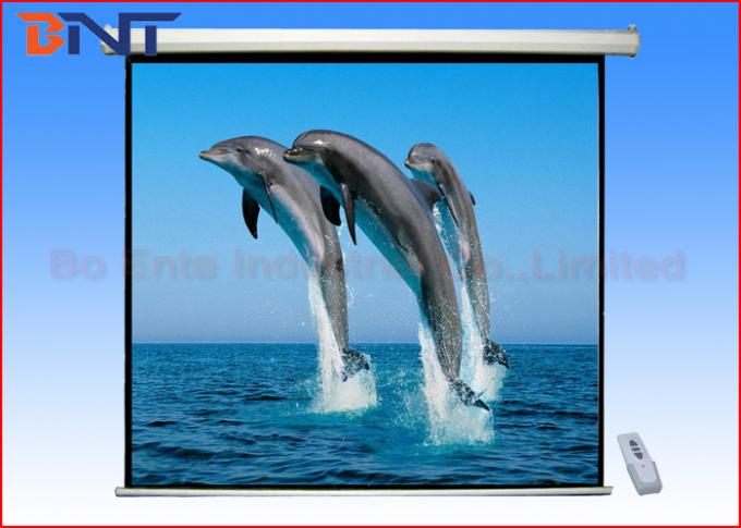 200 Inch Motorized Projector Screen , High Gain Indoor Projector Screen