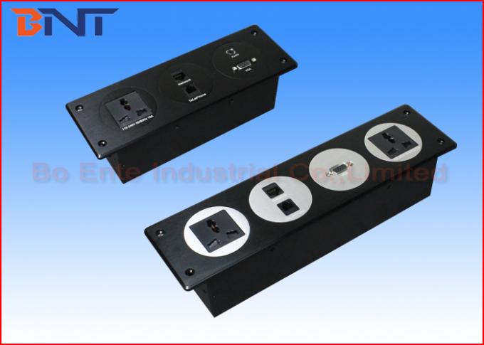 Multifunctional Multimedia Wall Socket Plates With Aluminum Alloy Panel