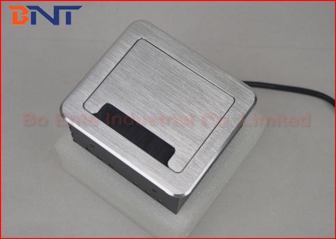 Conference Table Power Outlets , Brushed Cover Manual Flip Up Outlet ...