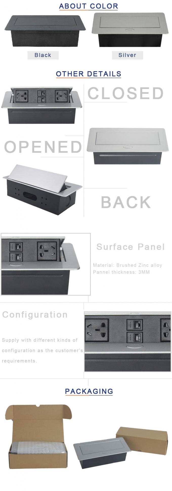 Desktop Pop Up Socket , Pop Up Power Outlet With Different Module ...