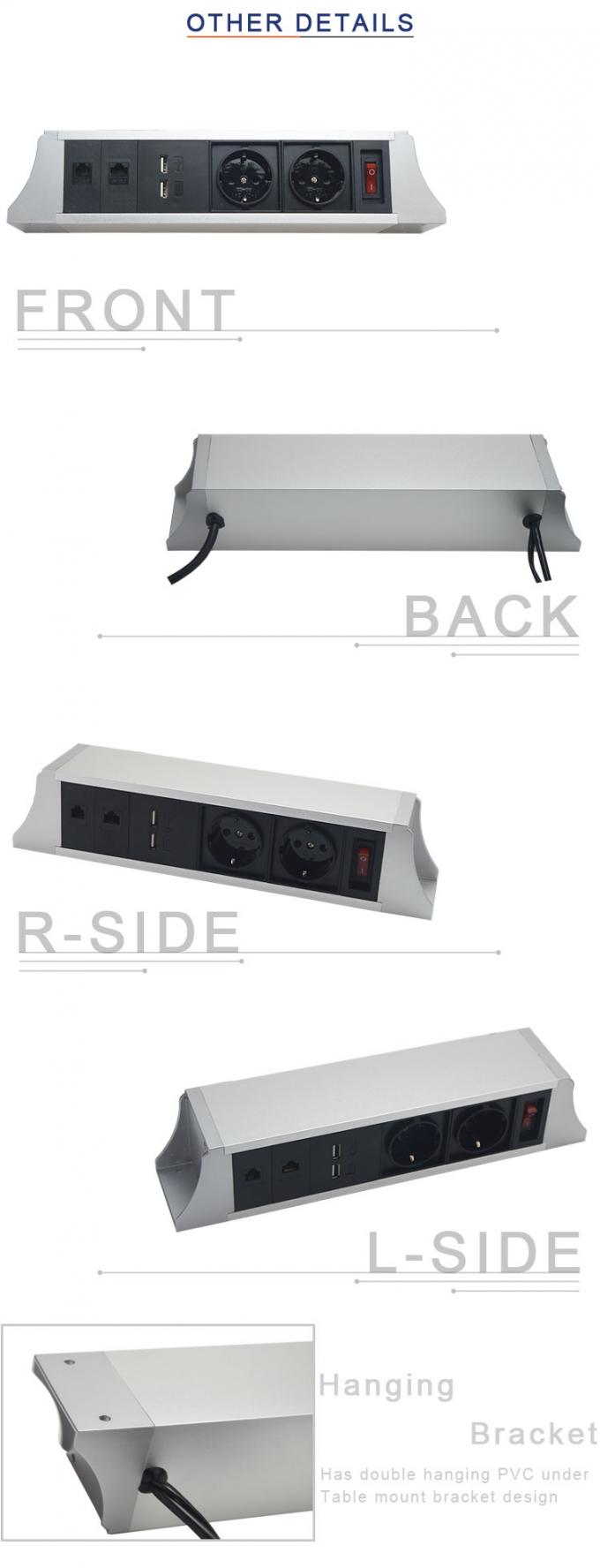 Aluminum Alloy Frame Desktop Plug Sockets