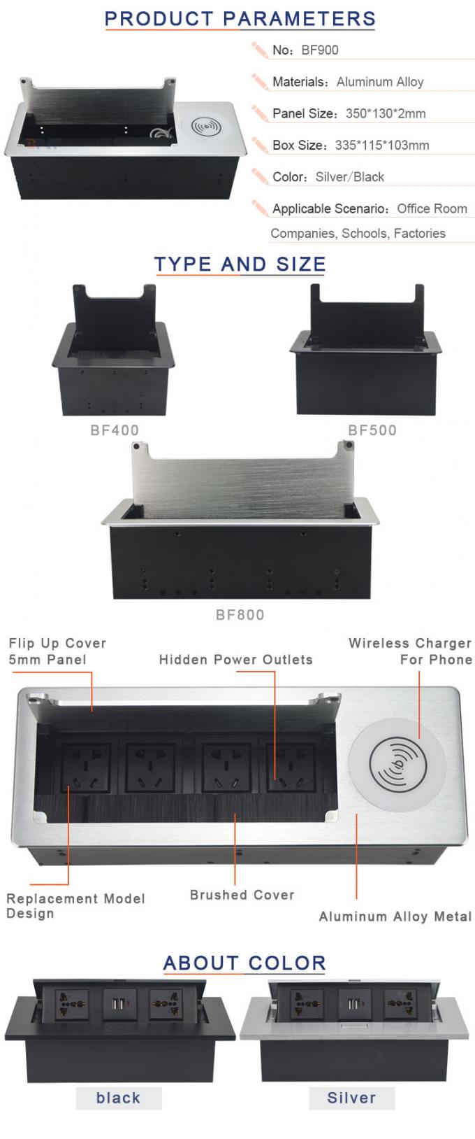Flip Up Desktop Electrical Sockets For Hotel Room