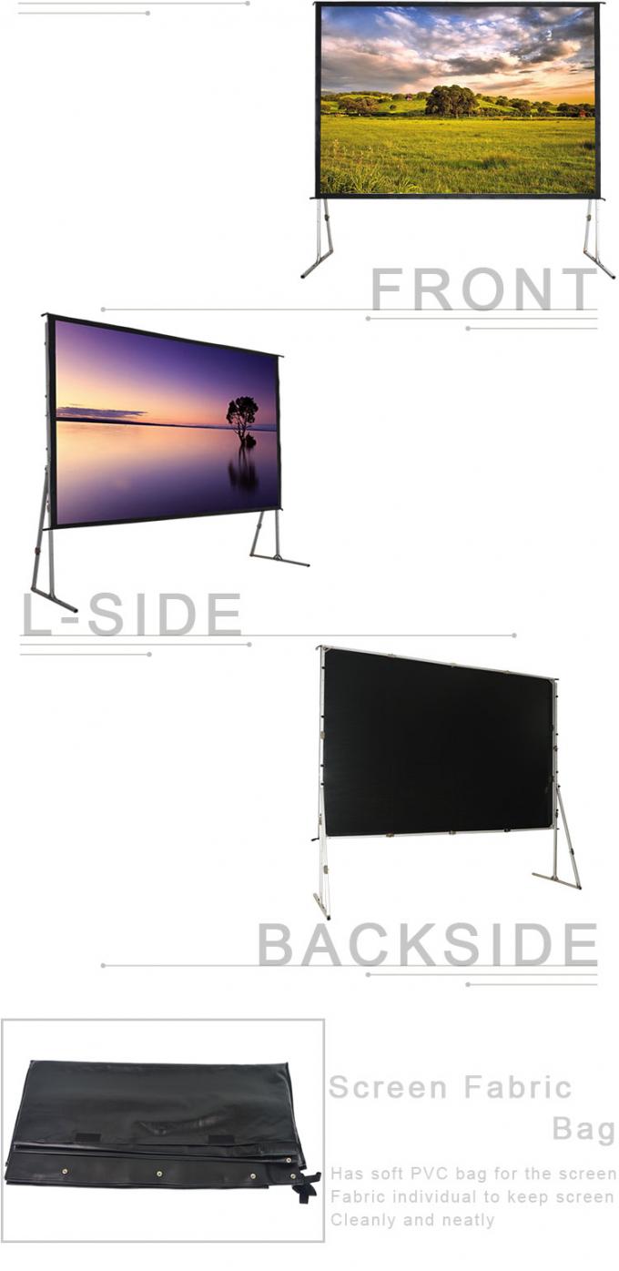 Outdoor Motorized Projector Screen 72 Inch