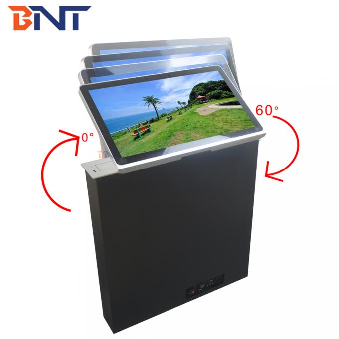 Aluminum Alloy Motorized Monitor Lift , Meeting Room LCD Monitor Lift