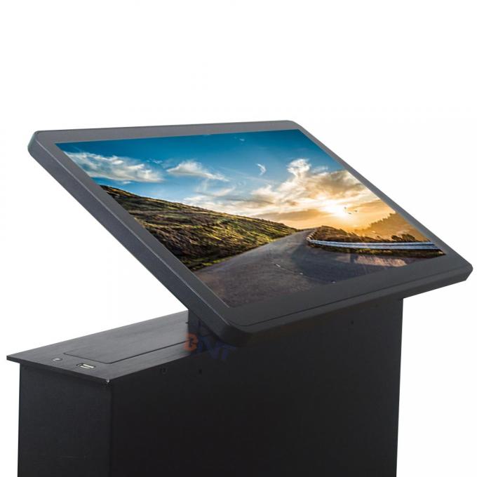 Ultra Thin Retractable Motorized Monitor Lift With Foldable Screen