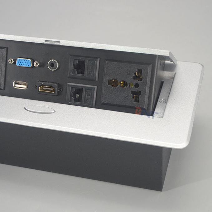 Pop Up Table Mount Hidden Desktop Power Socket Zinc Alloy