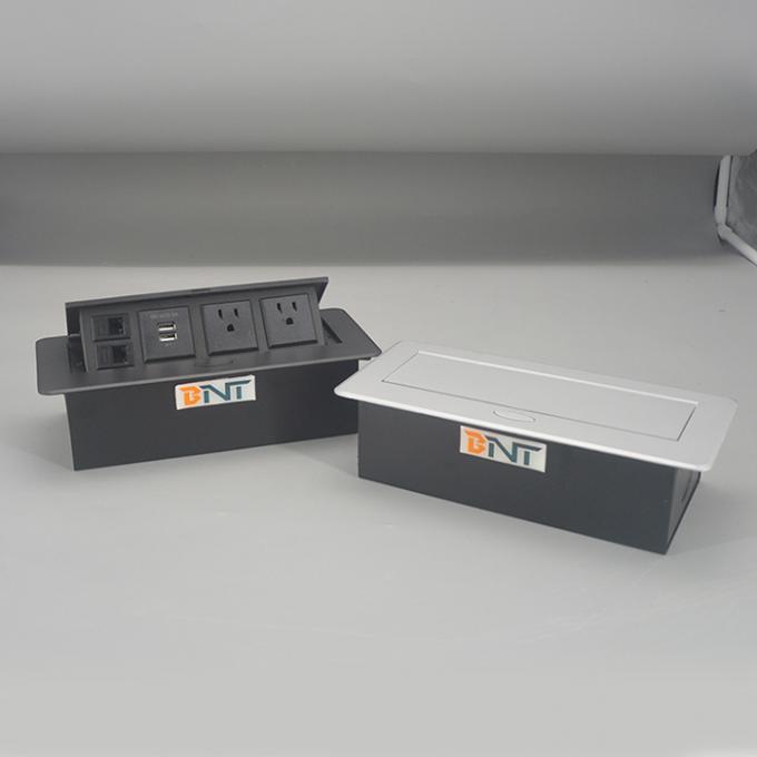 Intelligent Electrical Pop Out Desktop Socket Outlet With Internet Port