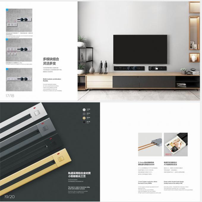 250v Office Desk Power Rail Track System Electric Socket Outlet