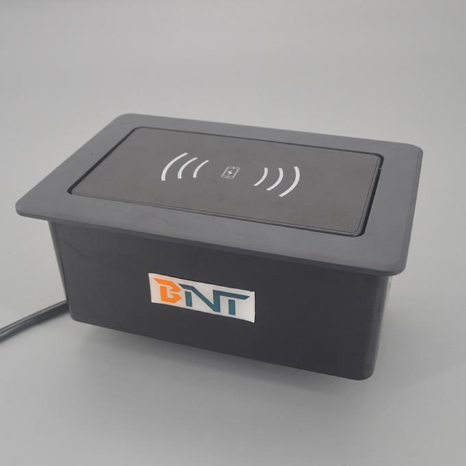 Office Desk Worktop Pop Up Electrical Extension Power Outlet With Qi ...