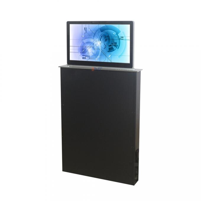 Aluminum Ultra Hidden Desk Monitor Lift 18.5 Inch / 23.5 Inch Motorized ...
