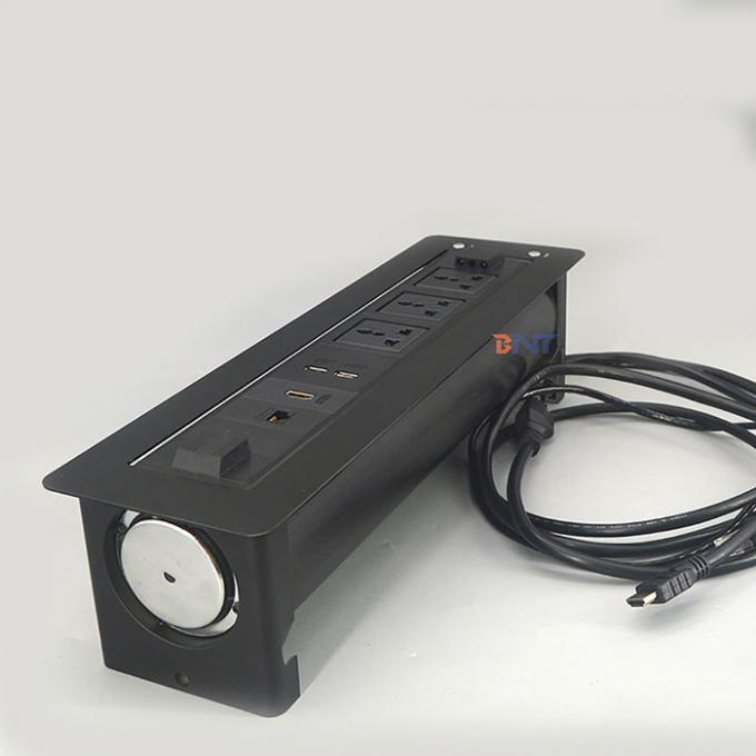 Office Furniture Flip Up Tabletop Power Socket For Meeting Room Table