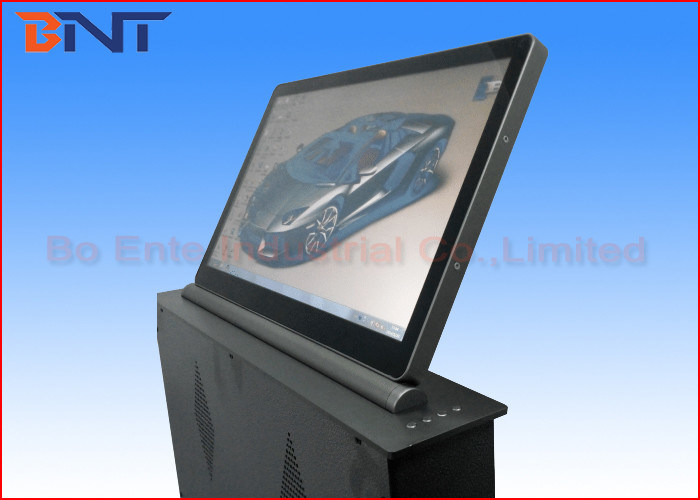 Adjustable Meeting LCD Motorized Computer Monitor Lift With 18.5 Inch ...