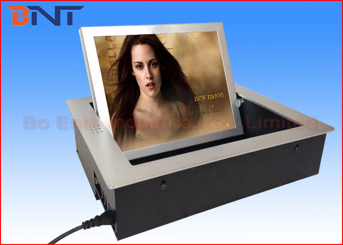 Meeting Computer Monitor Lift , Automatic Motor Drive Flip Up Monitor Lift