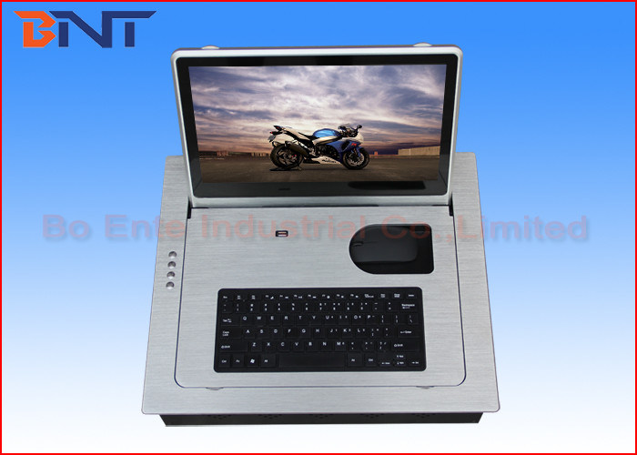 Flush Mounted Computer Monitor Lift , 15.6 Inch Screen LCD Monitor Lift