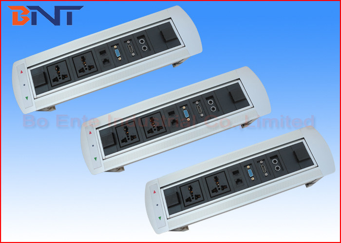 180 Degree Desktop Motorized Flip Up Rotating Power Strip For ...