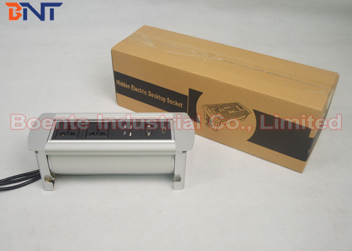 Round Corner Panel 16 A Conference Table Socket Multi-functional Cable ...