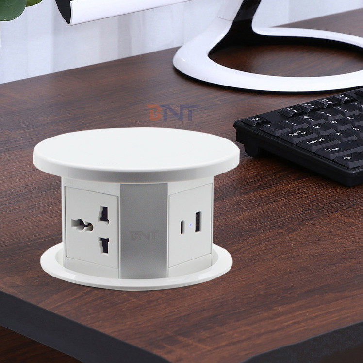OEM/ODM Smart Pop-Up Power Outlet Aluminum Tabletop Socket with 4 AC ...