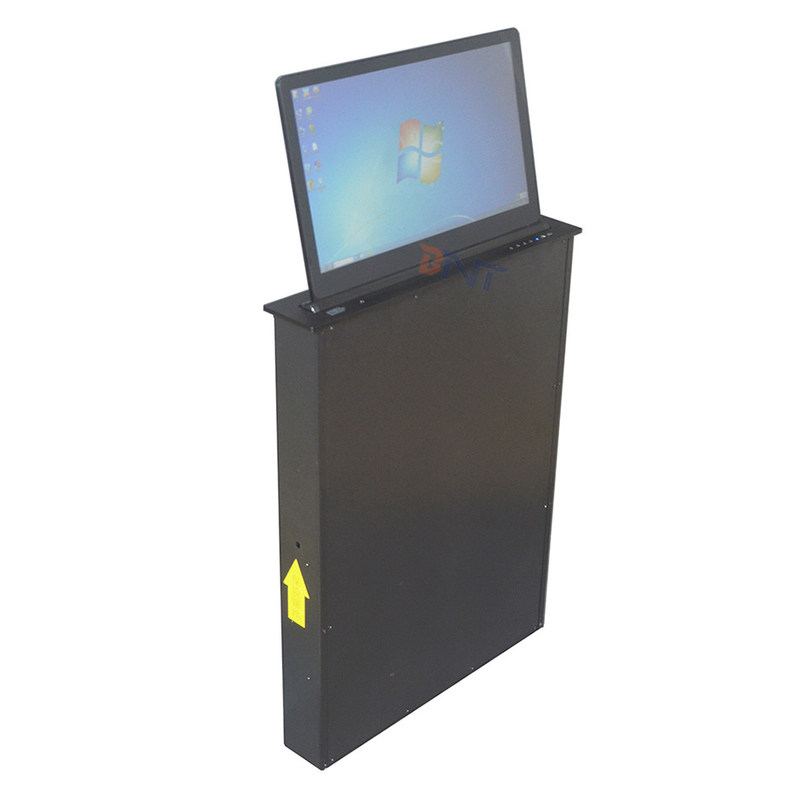 Super Slim Pop Up Computer Monitor Lift With 18.5 Inch Motorized Screen