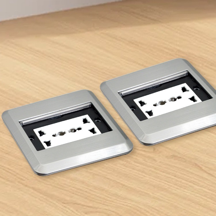 BNT Floor Mount Ground Socket Hidden Slide Cover Floor Socket with ...