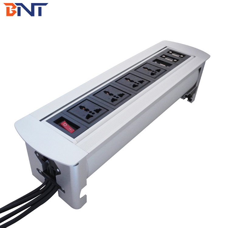 High-class Chairman Room Furniture Flip Up Outlet Connector With 2*VGA ...