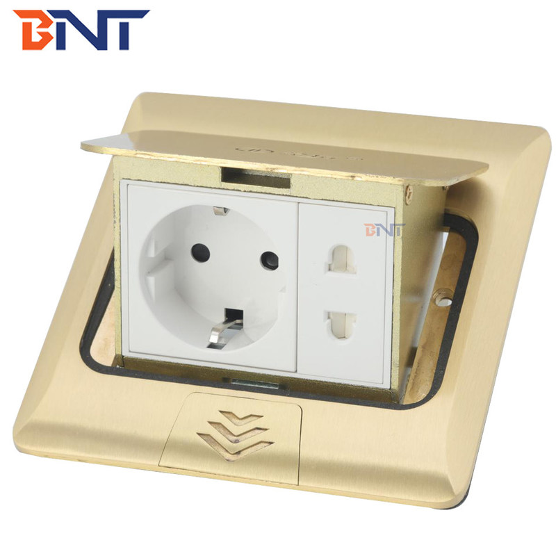 hidden pop up type with EU plug floor pop up socket box