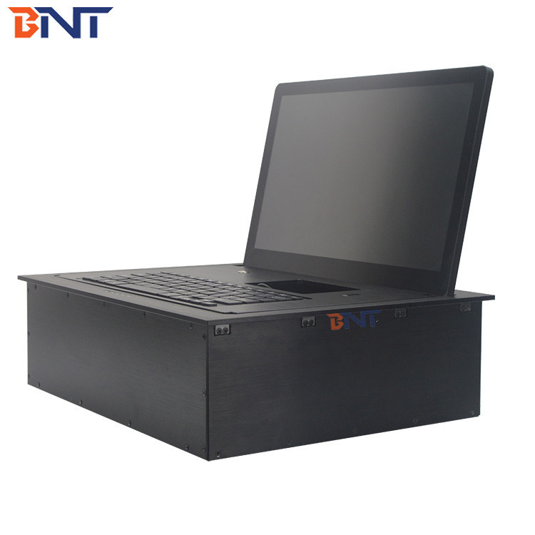 Aluminum Alloy Computer Monitor Lift With 17.3 Inch Screen And Keyboard ...