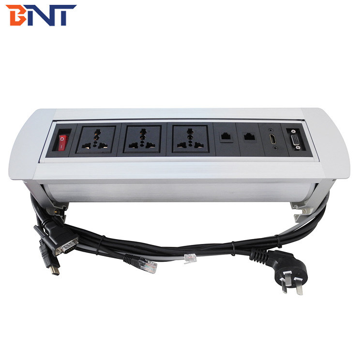 Work Training Room Table Flip Up Power Connector With 1.5M Cable Length