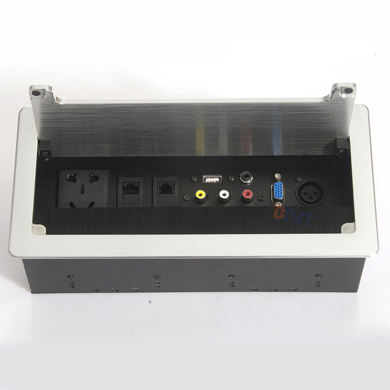 Multifunction Desk Outlet Box Embedded In Office Automation System ...