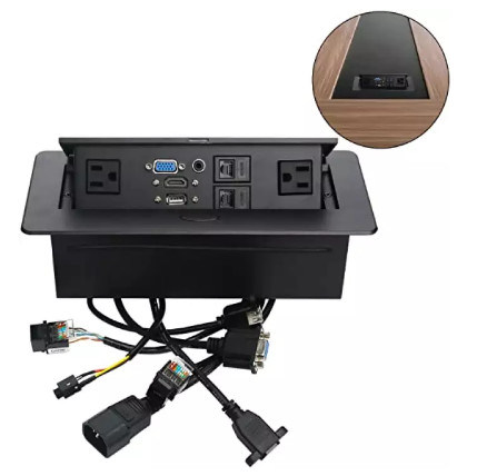 Desktop Conference Table Pop Up Socket 2 Outlets And USB Multipurpose ...