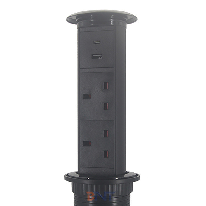 Automatic Raising Type Pop Up Power Socket Outlet For Office / Kitchen ...