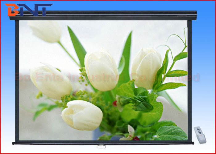 200 Inch Motorized Projector Screen , High Gain Indoor Projector Screen