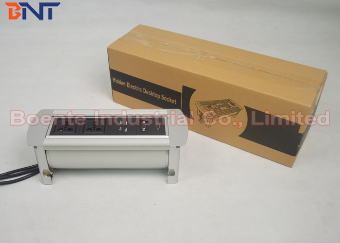 Round Corner Panel 16 A Conference Table Socket Multi-functional Cable ...
