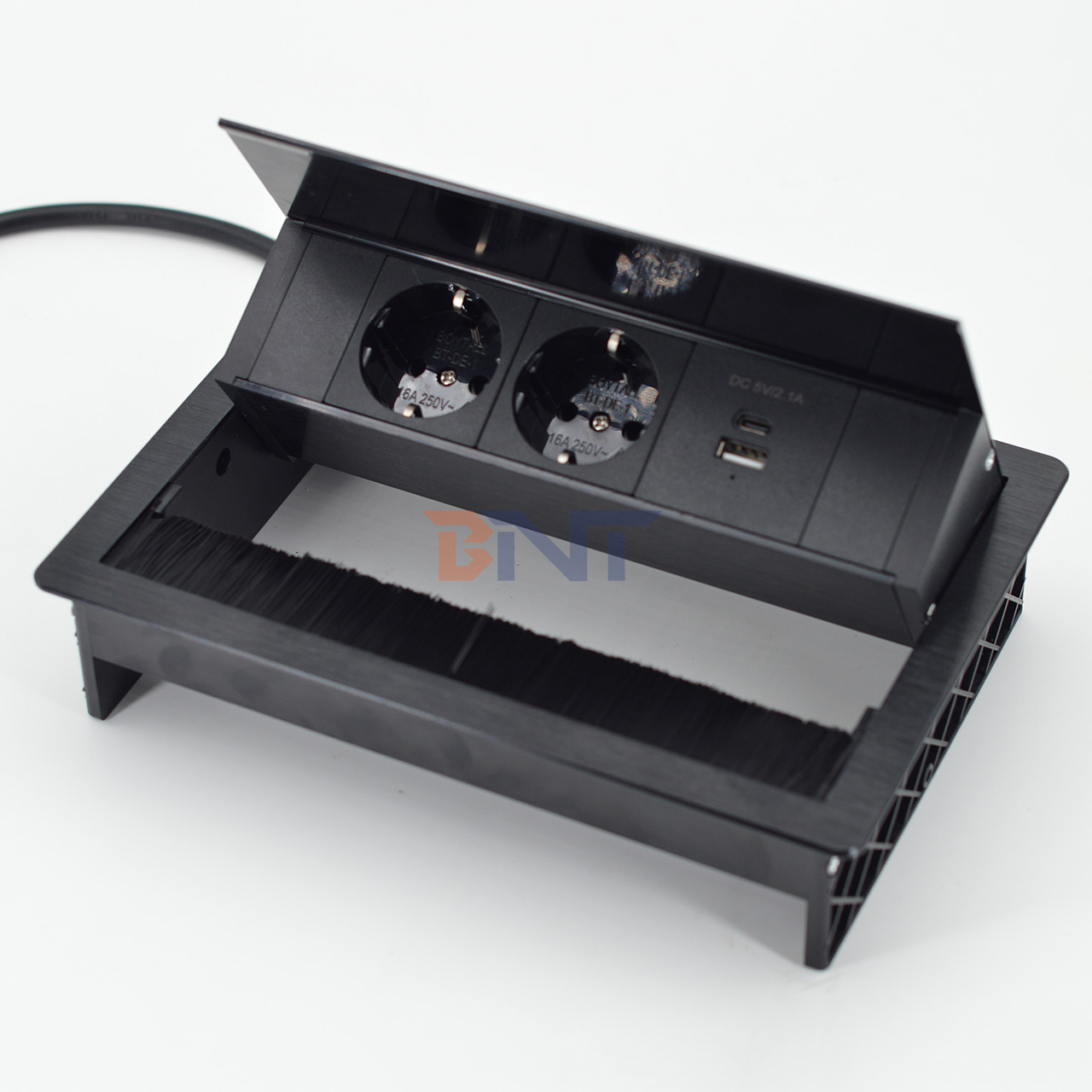 Built-In Desk Flip Cover socket with 2 Ac Outlets Power Socket ...