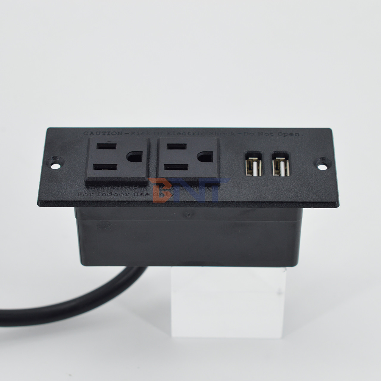 Recessed Power Strip US standard Desk Mountable Power socket 2 Outlets ...