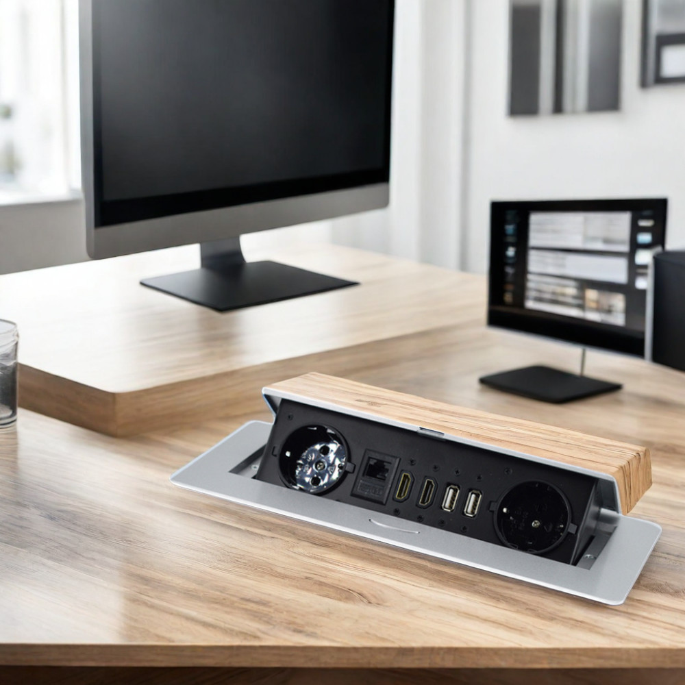 Embedded Factory Pop up Socket with EU Power Outlet Embedded Tabletop ...