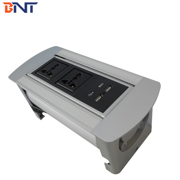 Office Desk Pop Up Power Data Jack With 2*Universal Power / 2* USB ...