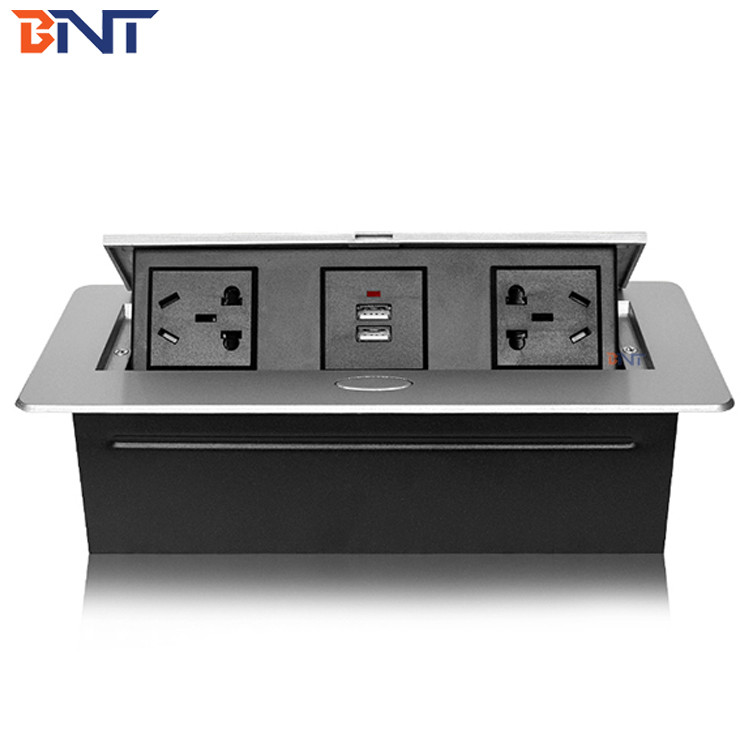 110V~240V Rated Voltage Silver Furniture Pop Up Multimedia Socket Zinc ...