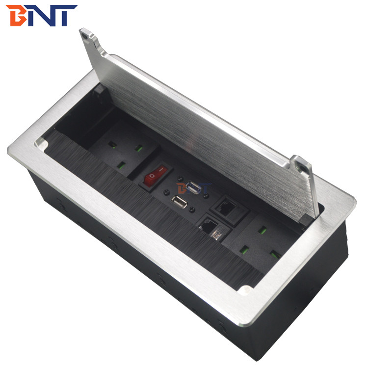 Tabletop Flip Up Power Outlet With Double UK Power Plugs Customization ...