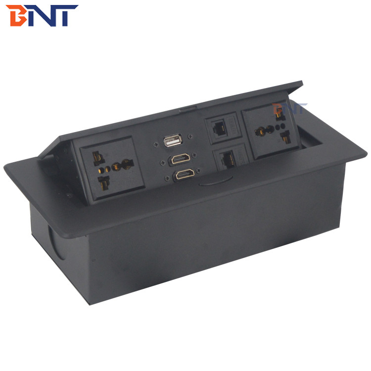 uk pop up counter table top electrical outlet socket for kitchen and office