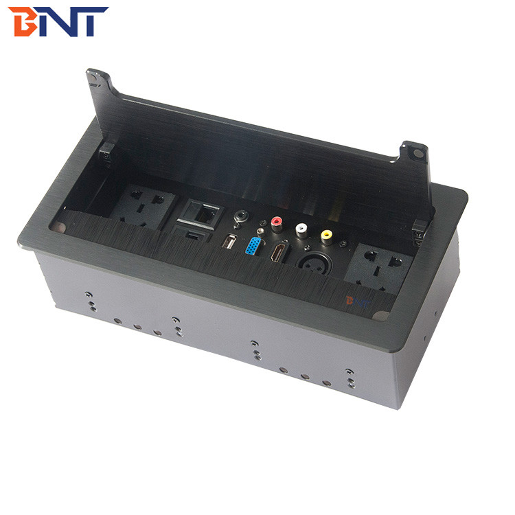 universal plug clamshell brush desk power socket cable grommet box ...