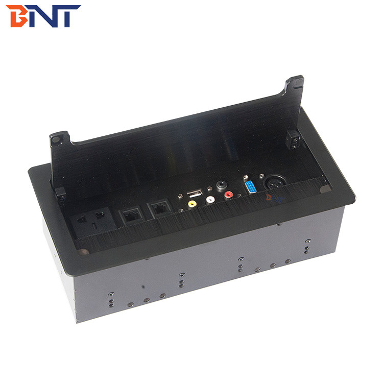 tabletop flip up brushed cover socket box for 86 socket panel