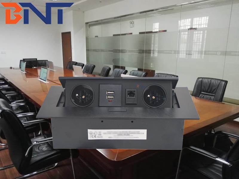 Available Customized Made As Required Black Tabletop Pop Up Power Data ...